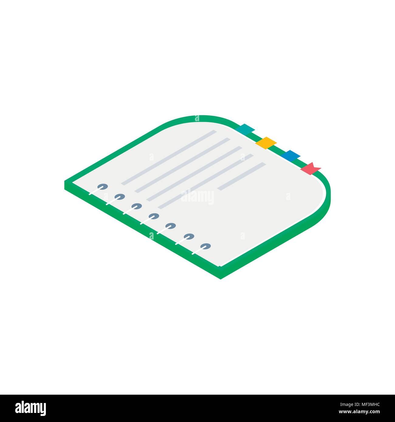 Notebook pen isometric icon Stock Vector Images - Alamy