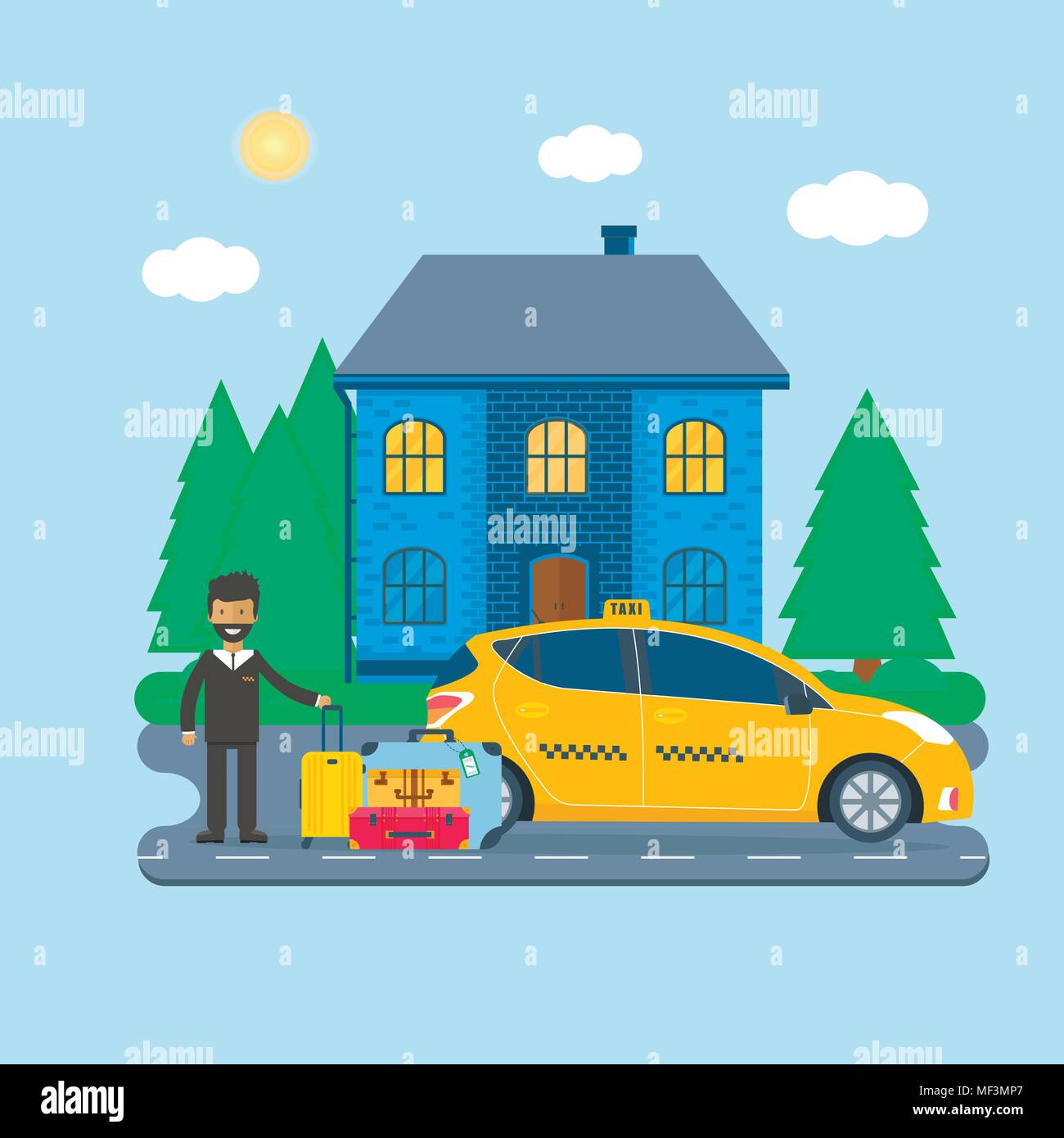 Baggage Car Stock Vector Images Alamy