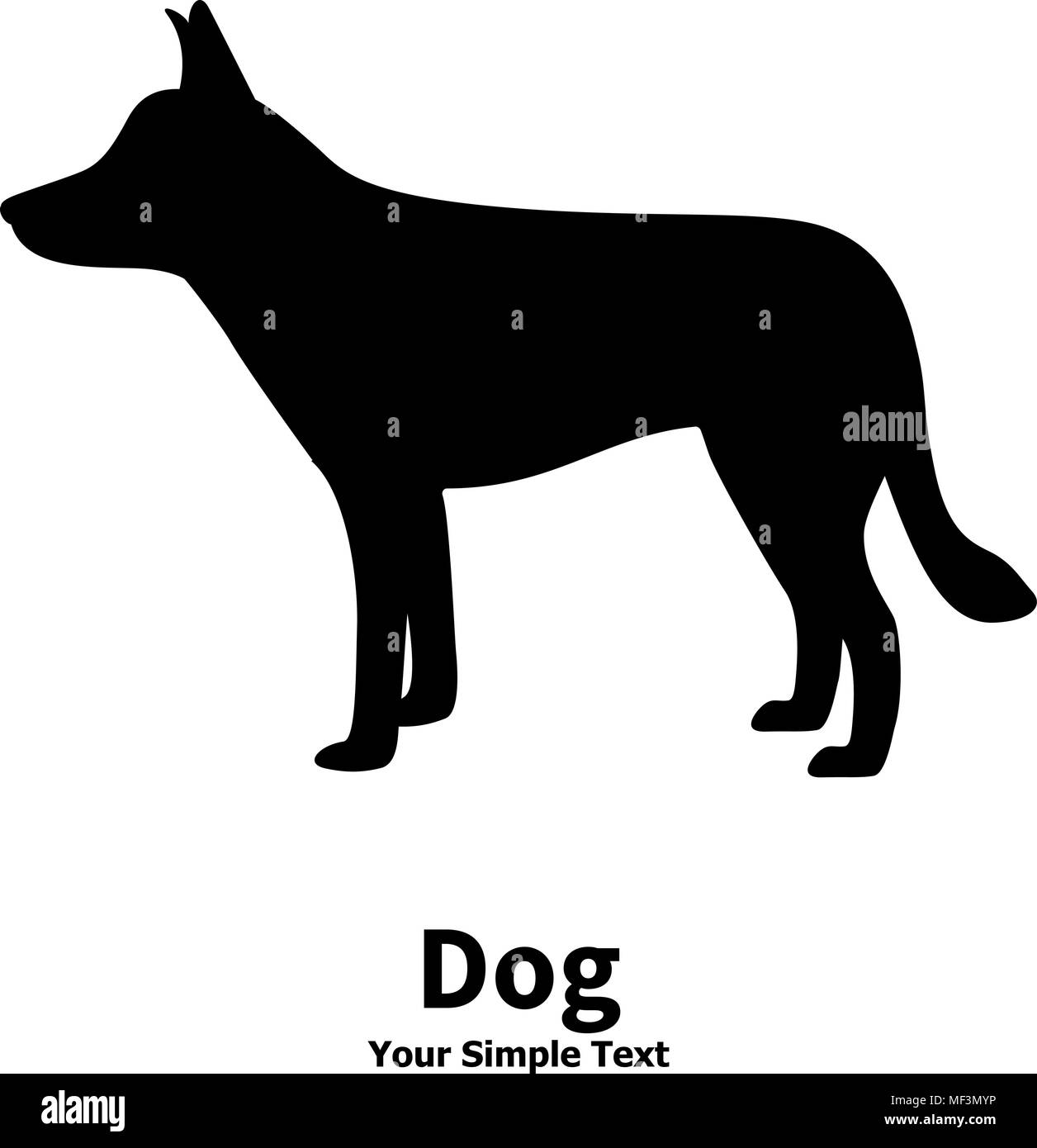 Simple Dog Silhouette