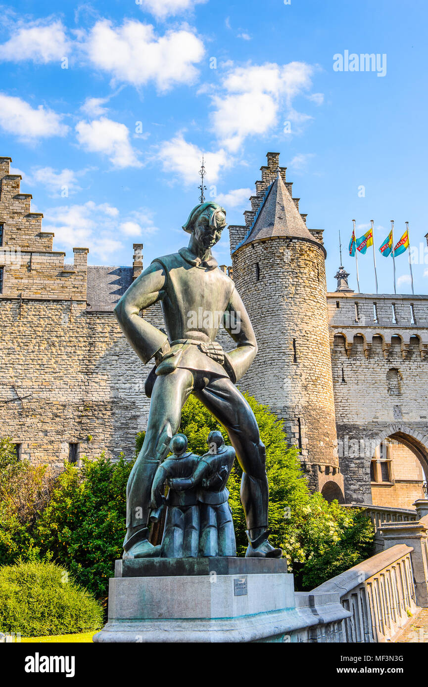 Het Steen, The Stone, Castle in Antwerp, Belgium Stock Photo - Alamy