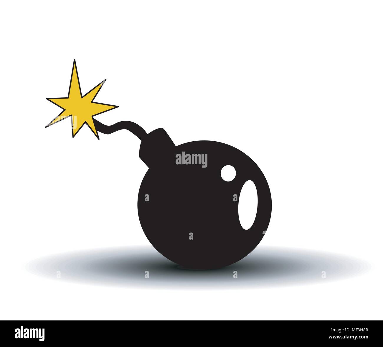 vector cartoon bomb illustration Stock Vector Image & Art - Alamy