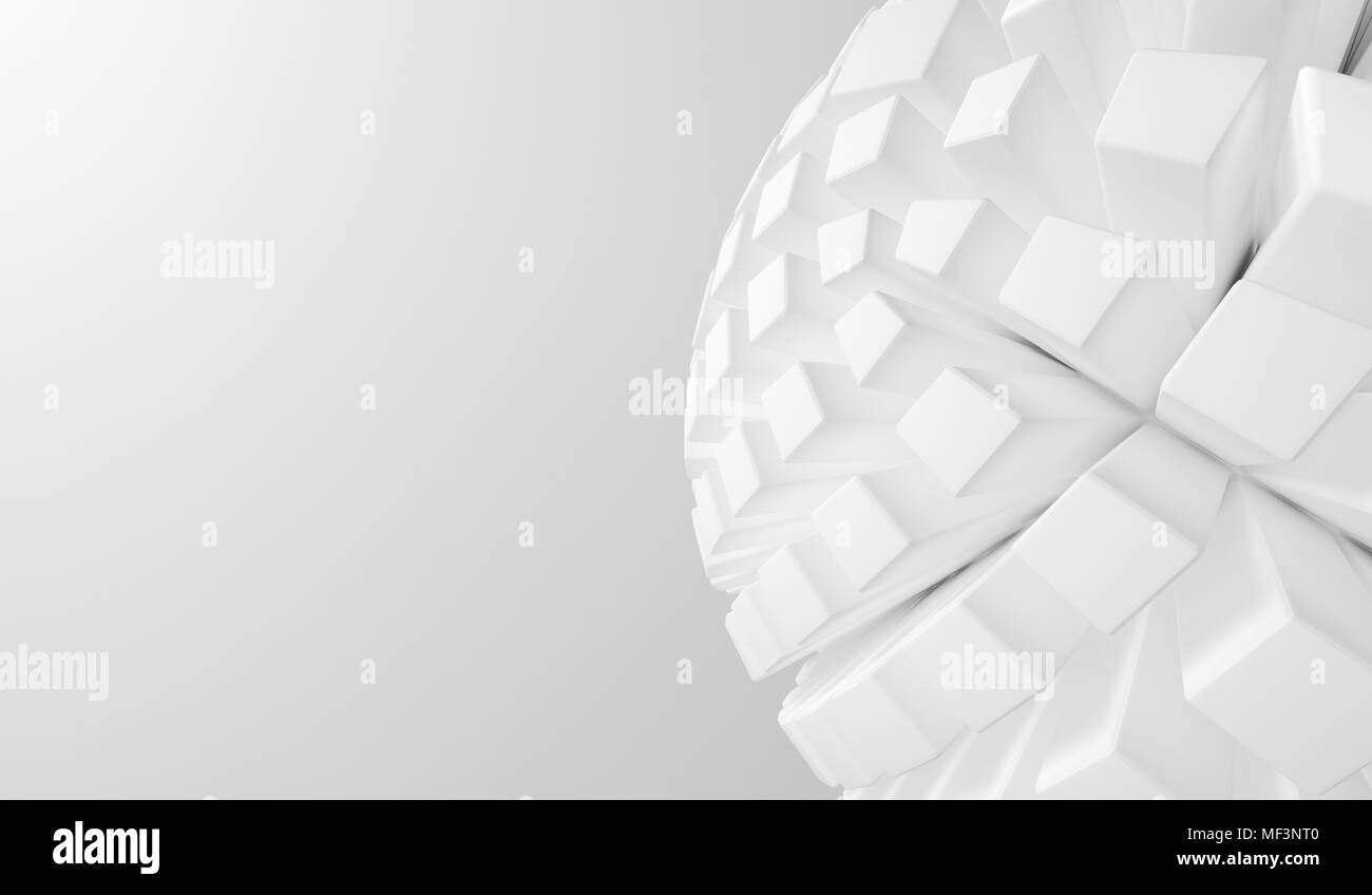 3d abstract cube ball shape hi-res stock photography and images - Alamy