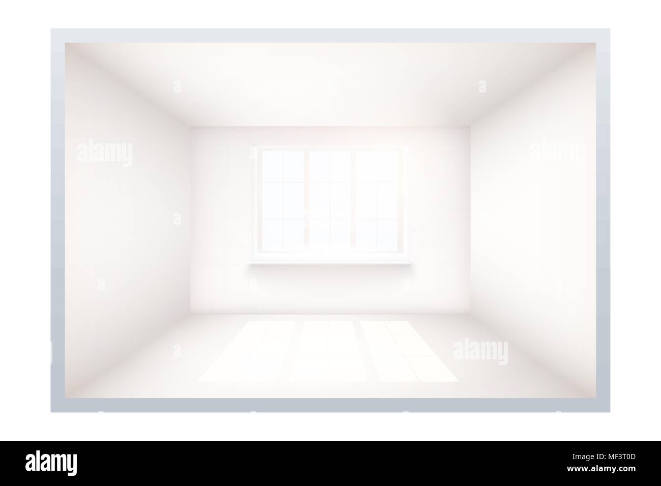 Empty modern room interior Cut Out Stock Images & Pictures - Alamy