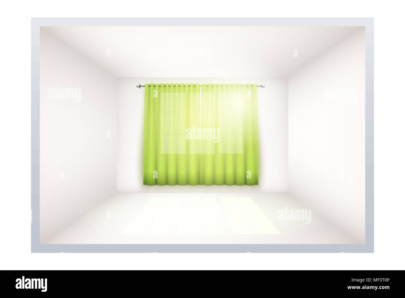 White empty interior room Stock Vector Images - Alamy