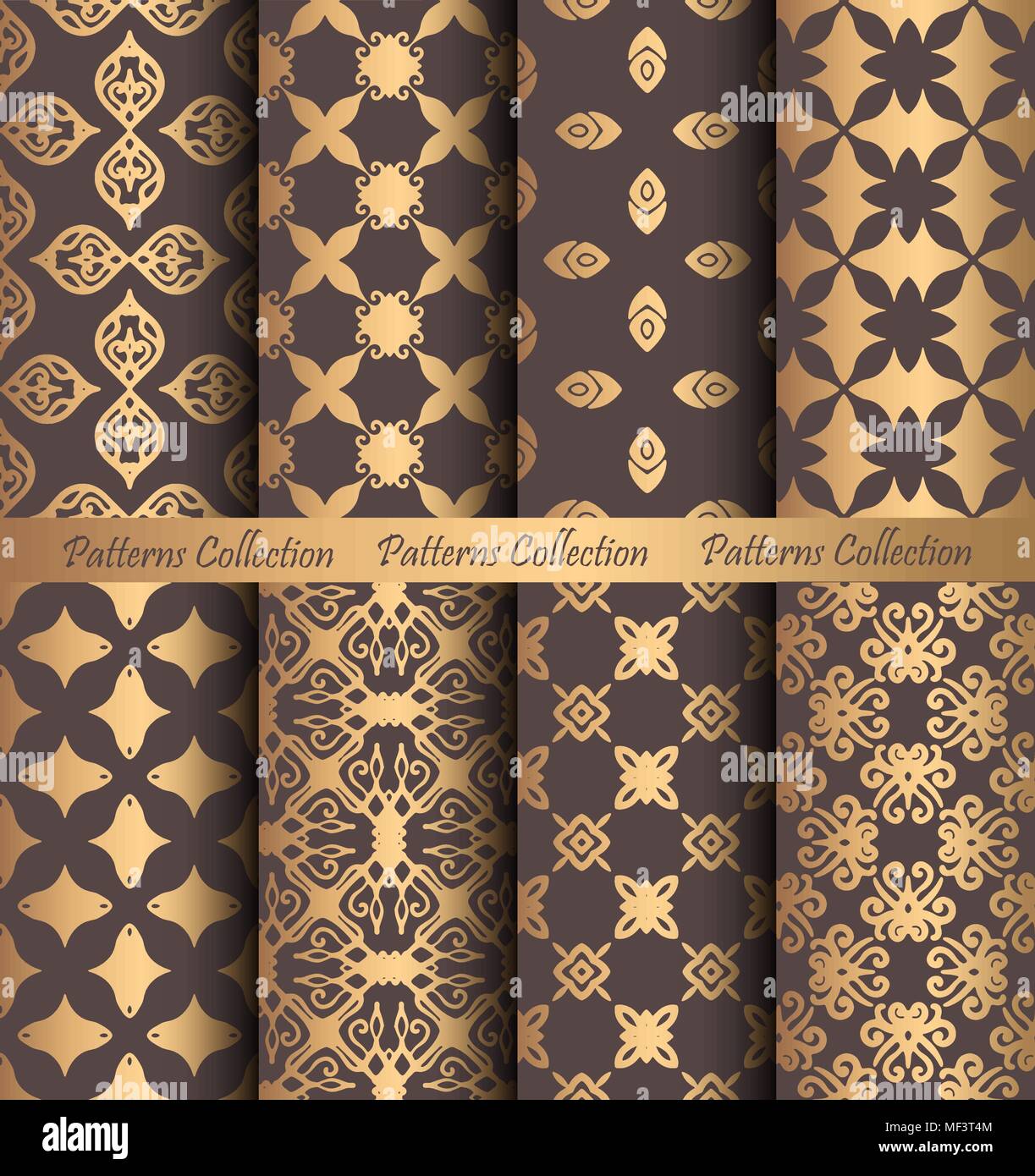 Golden wallpaper design Stock Vector Images - Alamy