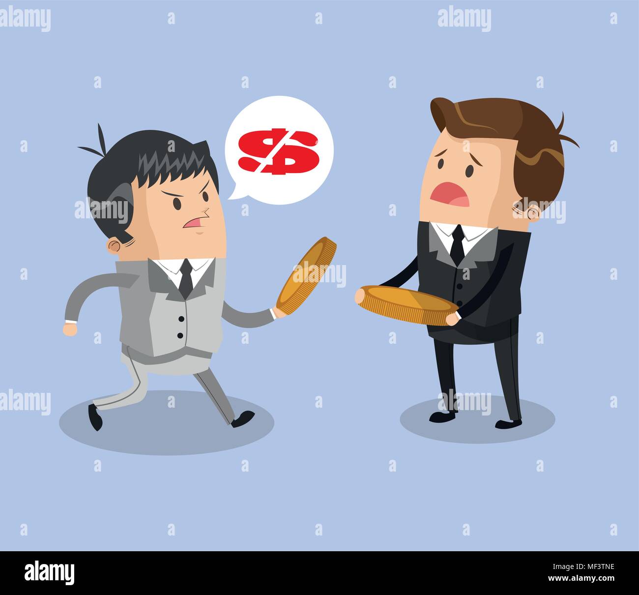 Angry discussion Stock Vector Images - Alamy