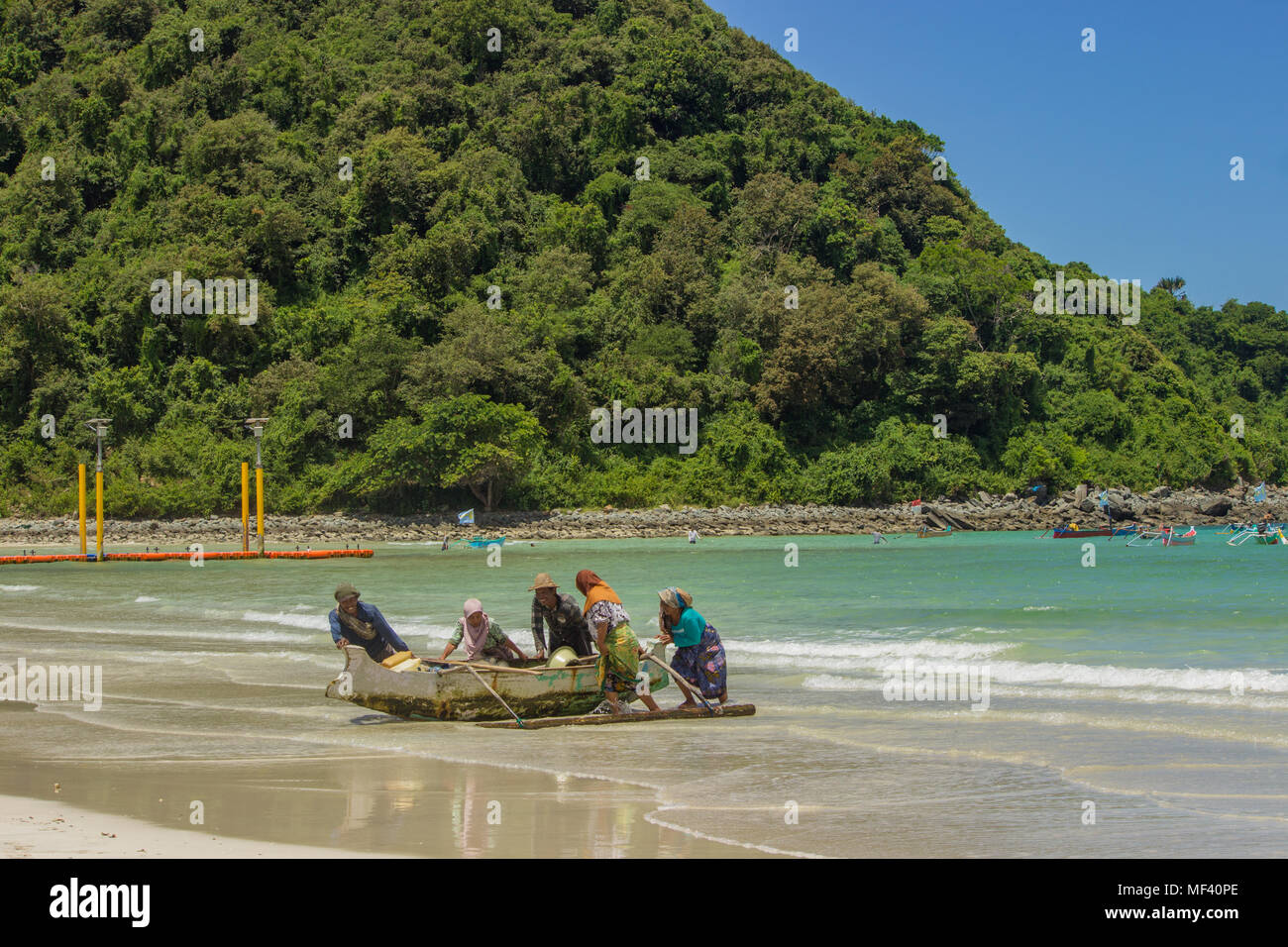 selong belanak beach (Lombok) is an Indonesian island east of Bali and ...