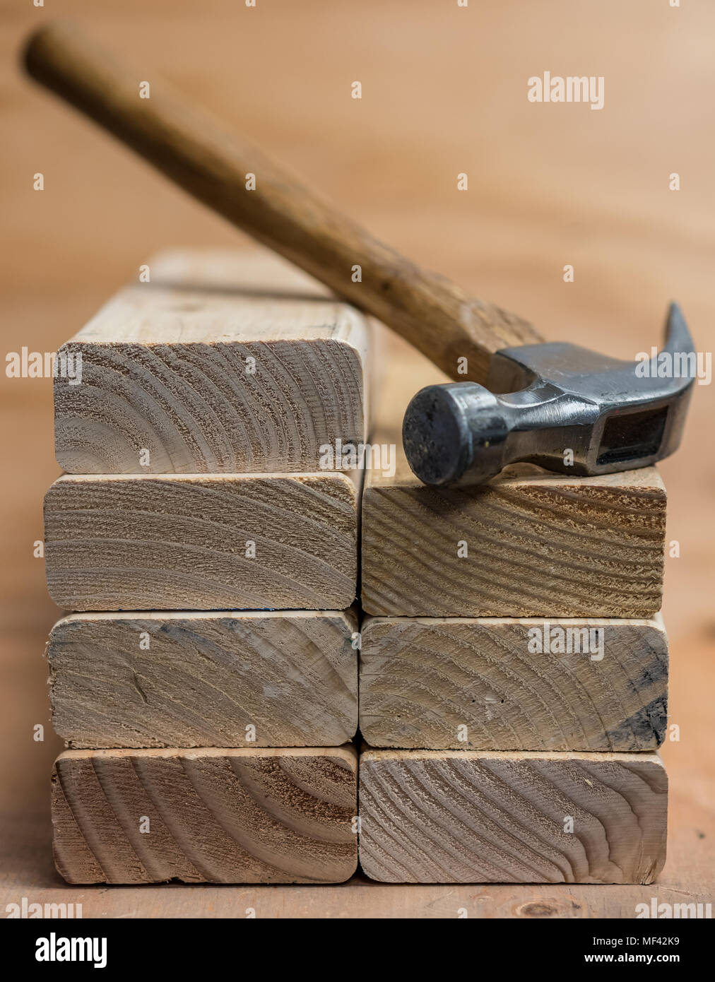 Fresh lumber ready for future projects Stock Photo - Alamy