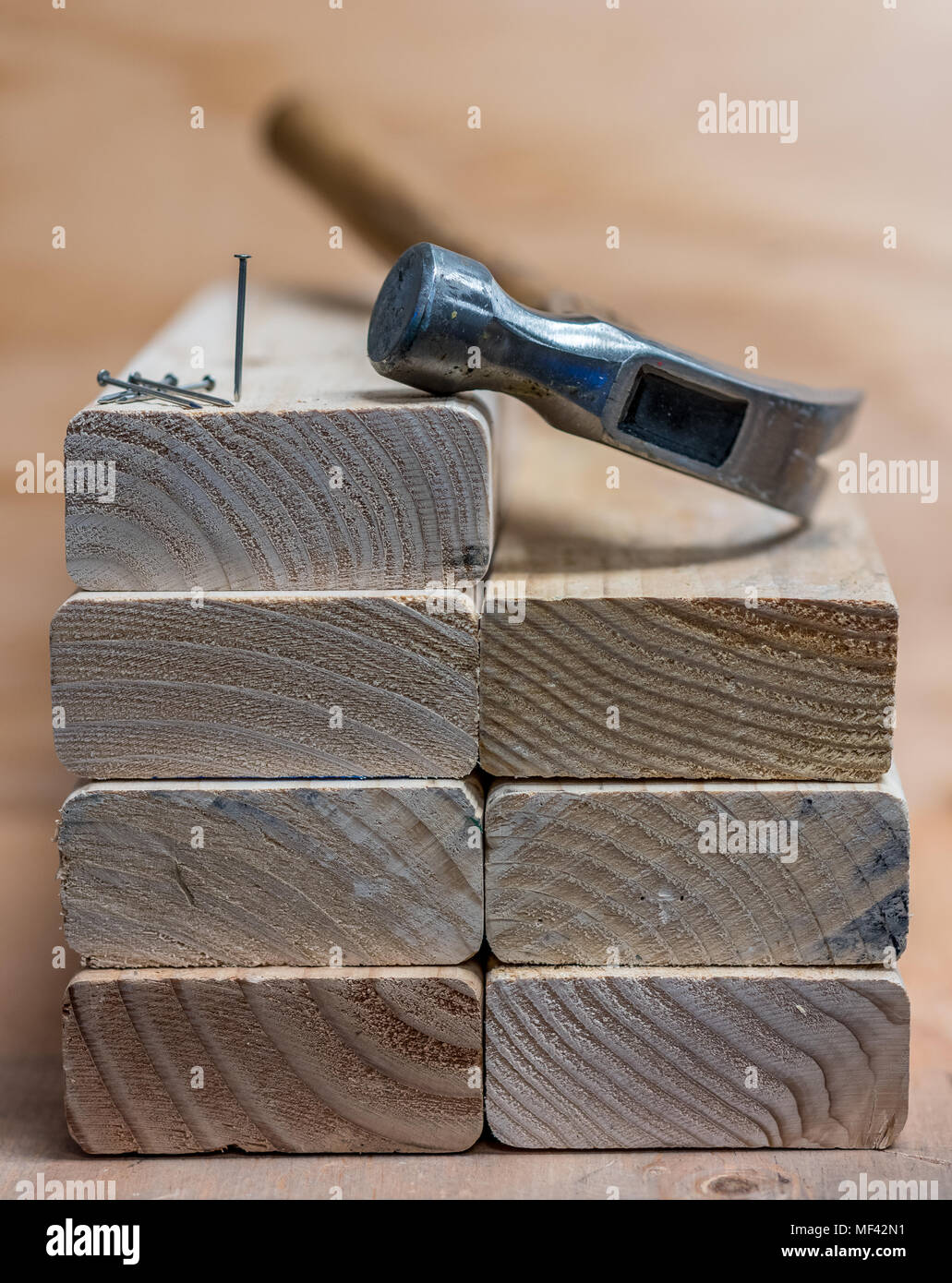 Fresh lumber ready for future projects Stock Photo - Alamy