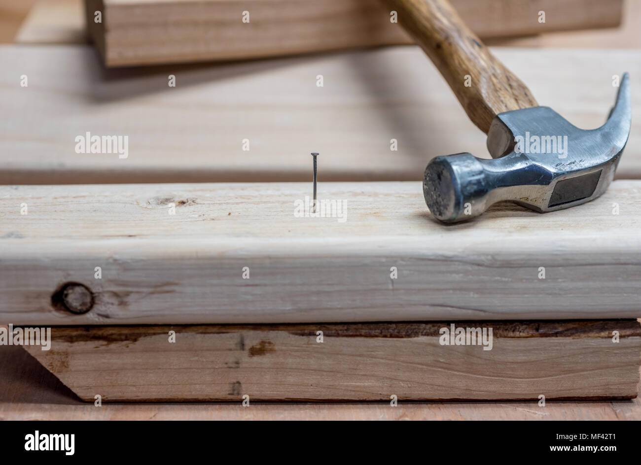 Fresh lumber ready for future projects Stock Photo - Alamy