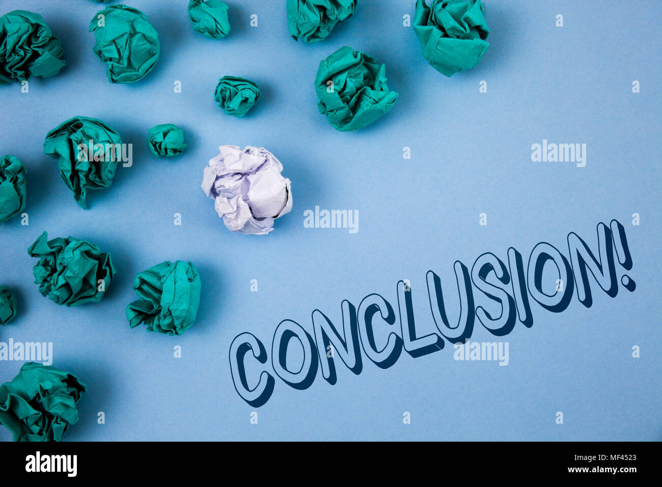 Handwriting text writing Conclusion Motivational Call. Concept meaning ...