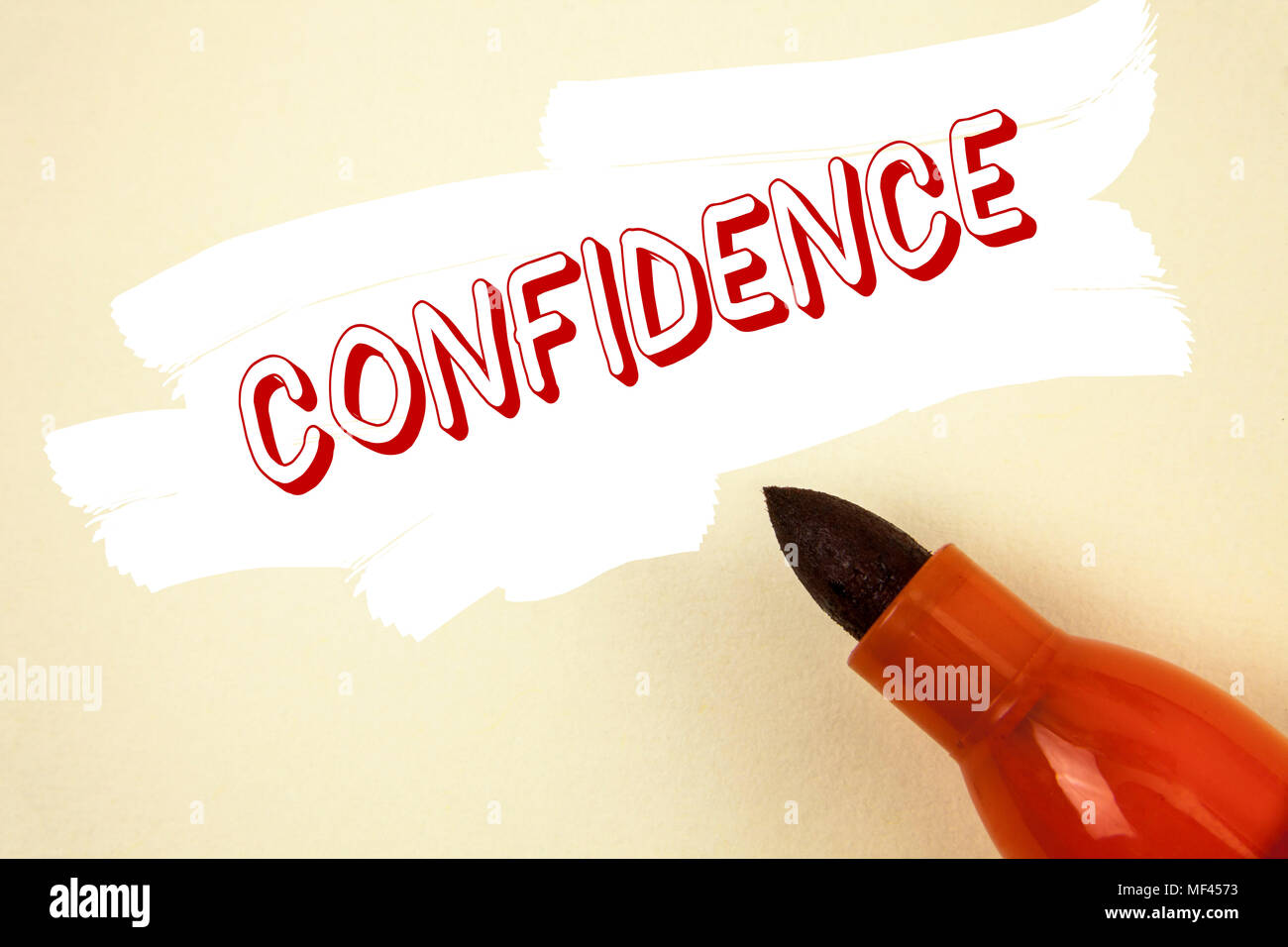 Handwriting text writing Confidence. Concept meaning Never ever ...