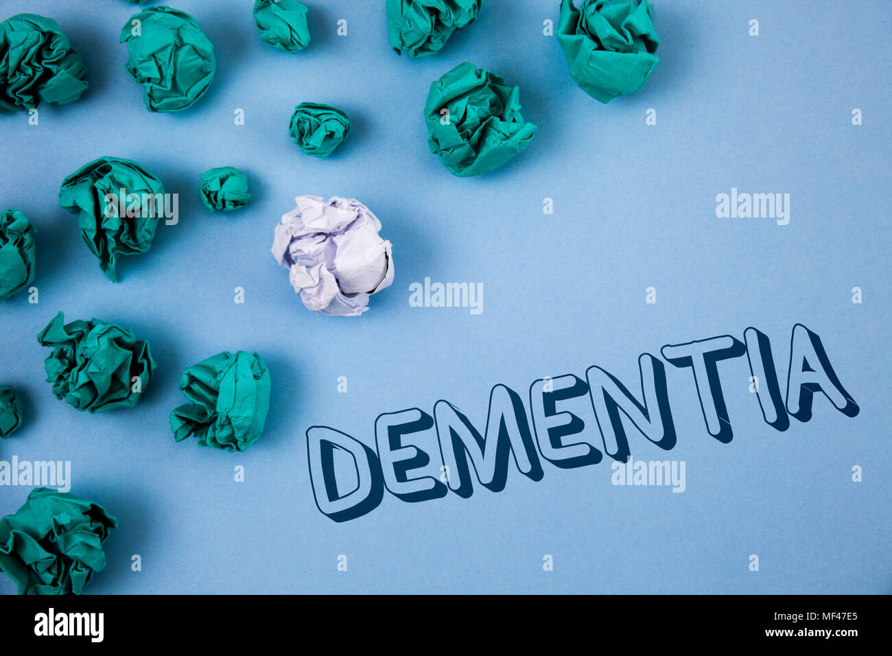 Handwriting text writing Dementia. Concept meaning Long term memory ...