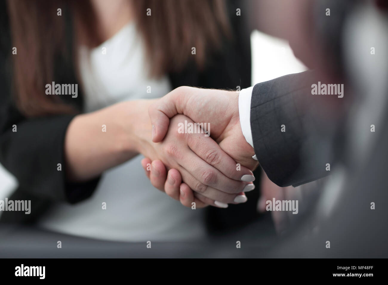 Business handshake ,congratulations or Partnership concept Stock Photo ...