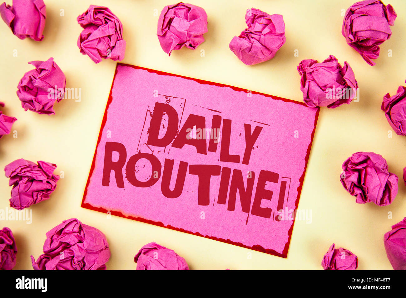 Writing note showing Daily Routine Motivational Call. Business photo ...