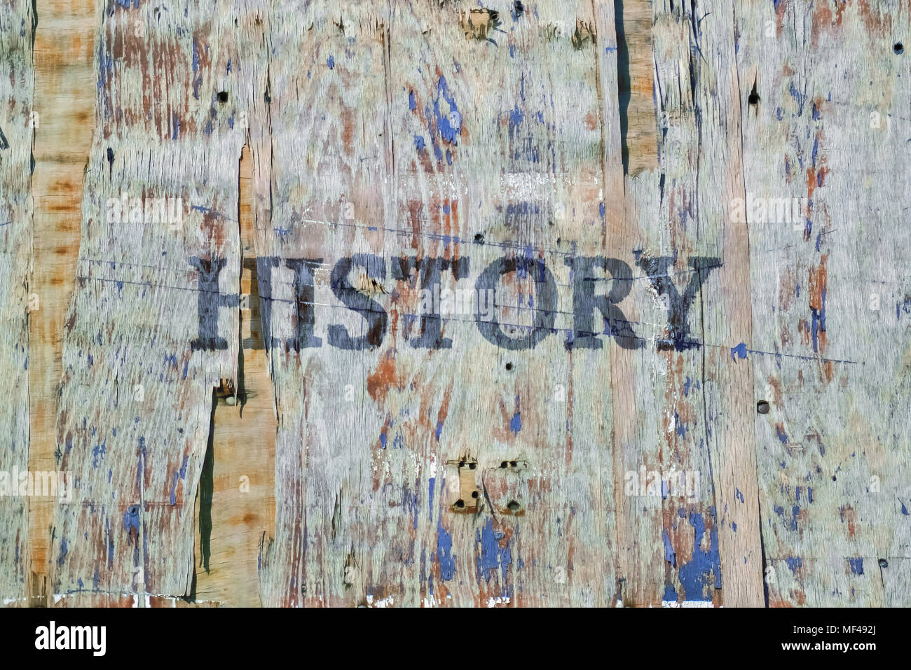 Word History written on peeled wooden backgroind Stock Photo - Alamy