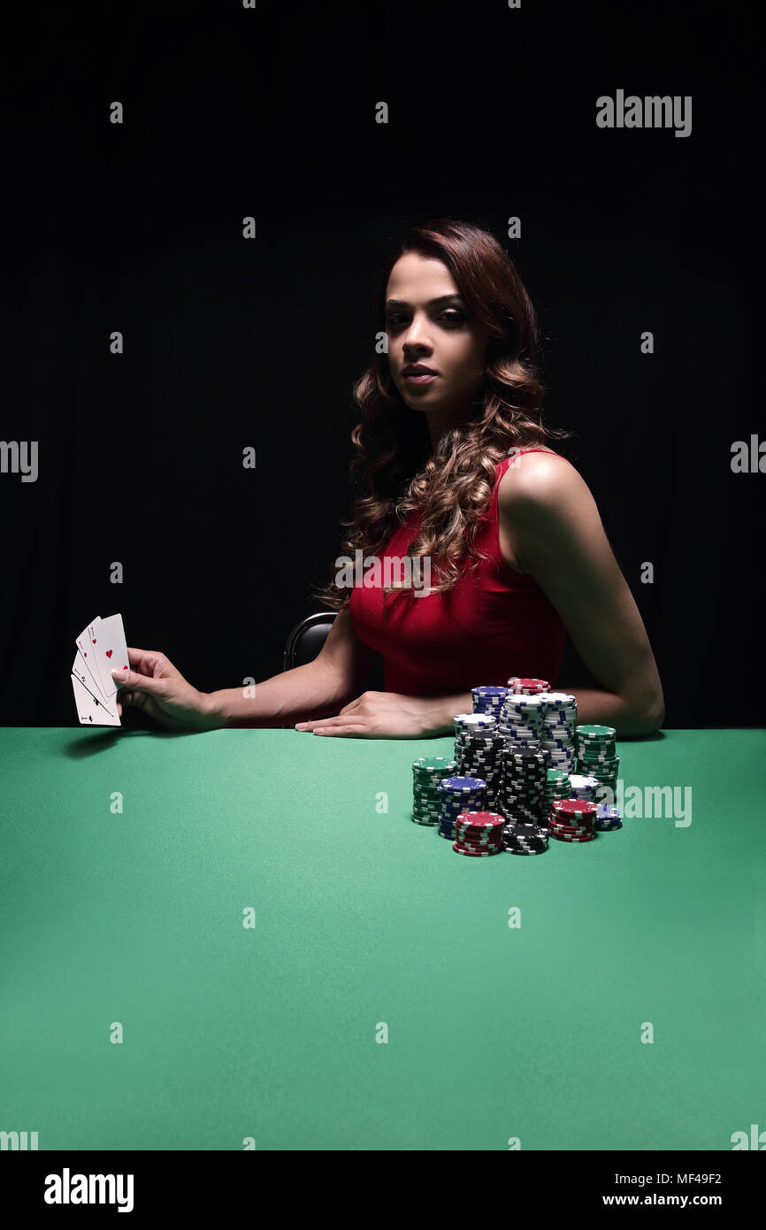 Female croupier hi-res stock photography and images - Alamy