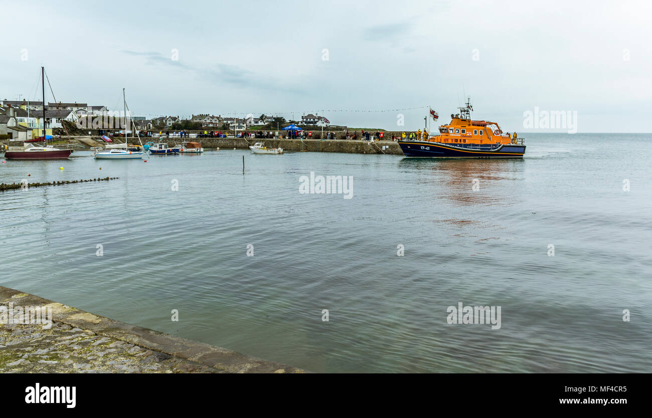 RNLI Sea Awareness Day held at the Pier, Cemaes on Anglesey. Event held ...