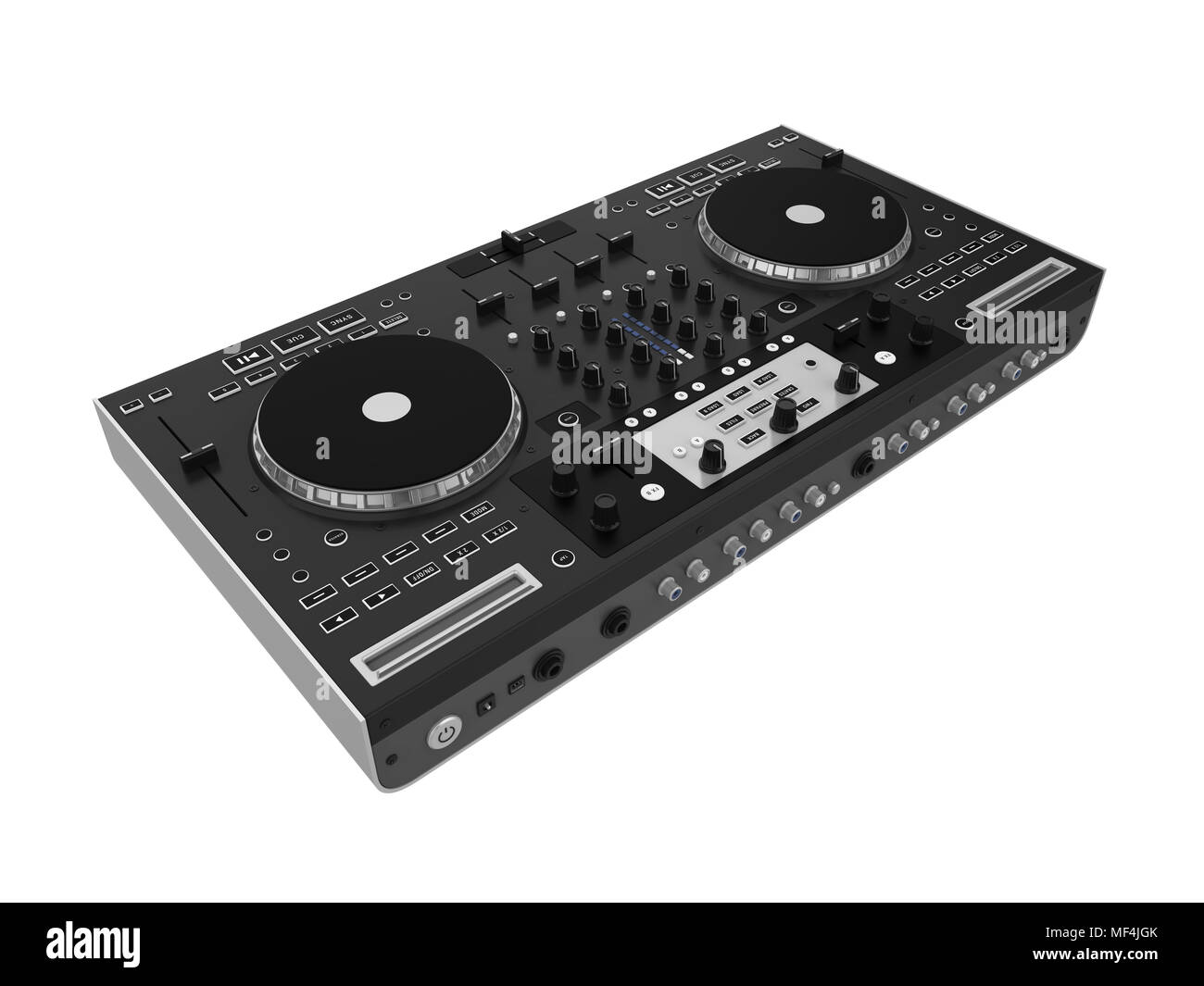 DJ Turntable Isolated Stock Photo - Alamy