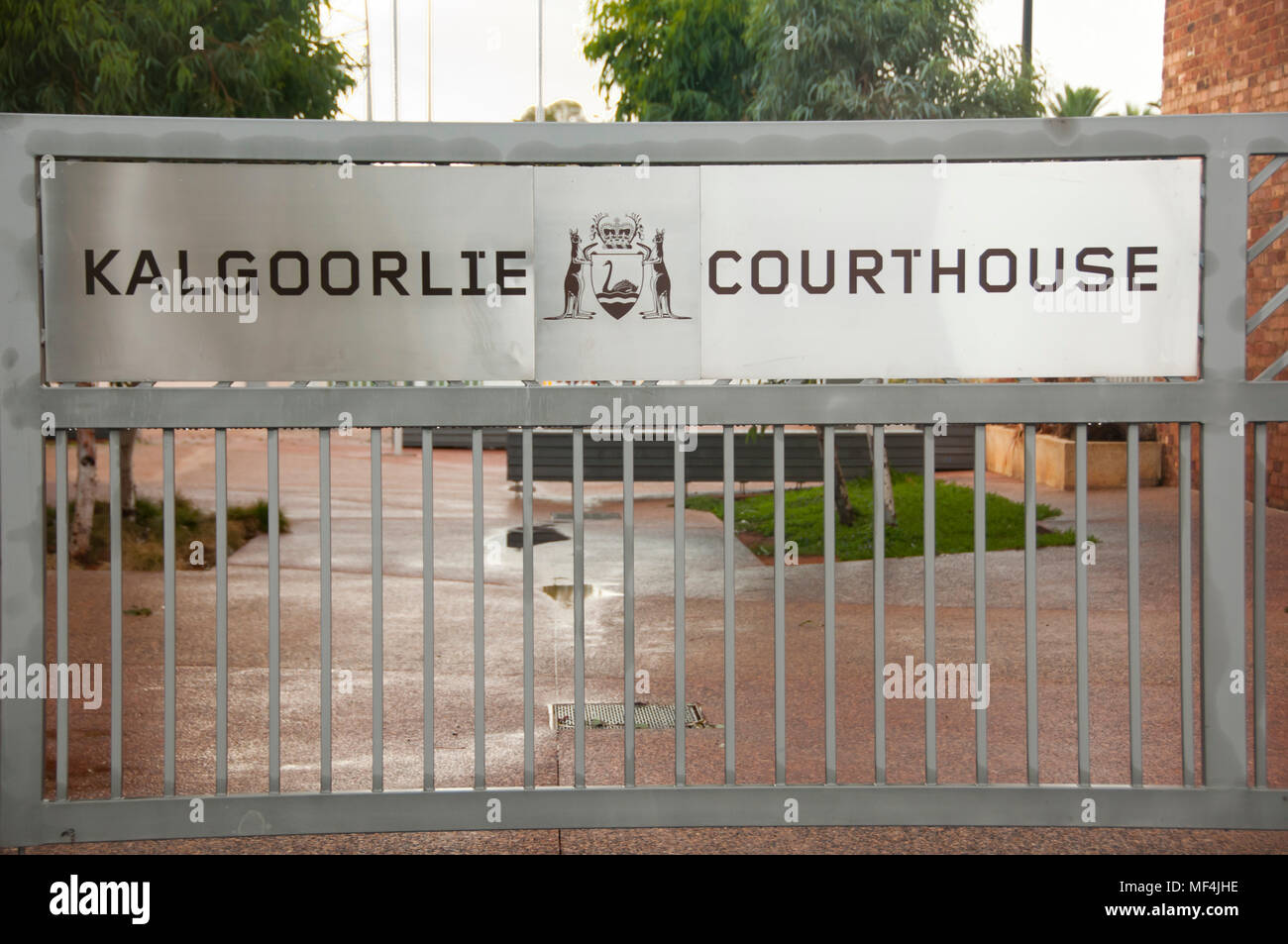 Kalgoorlie Courthouse Gates - Australia Stock Photo - Alamy