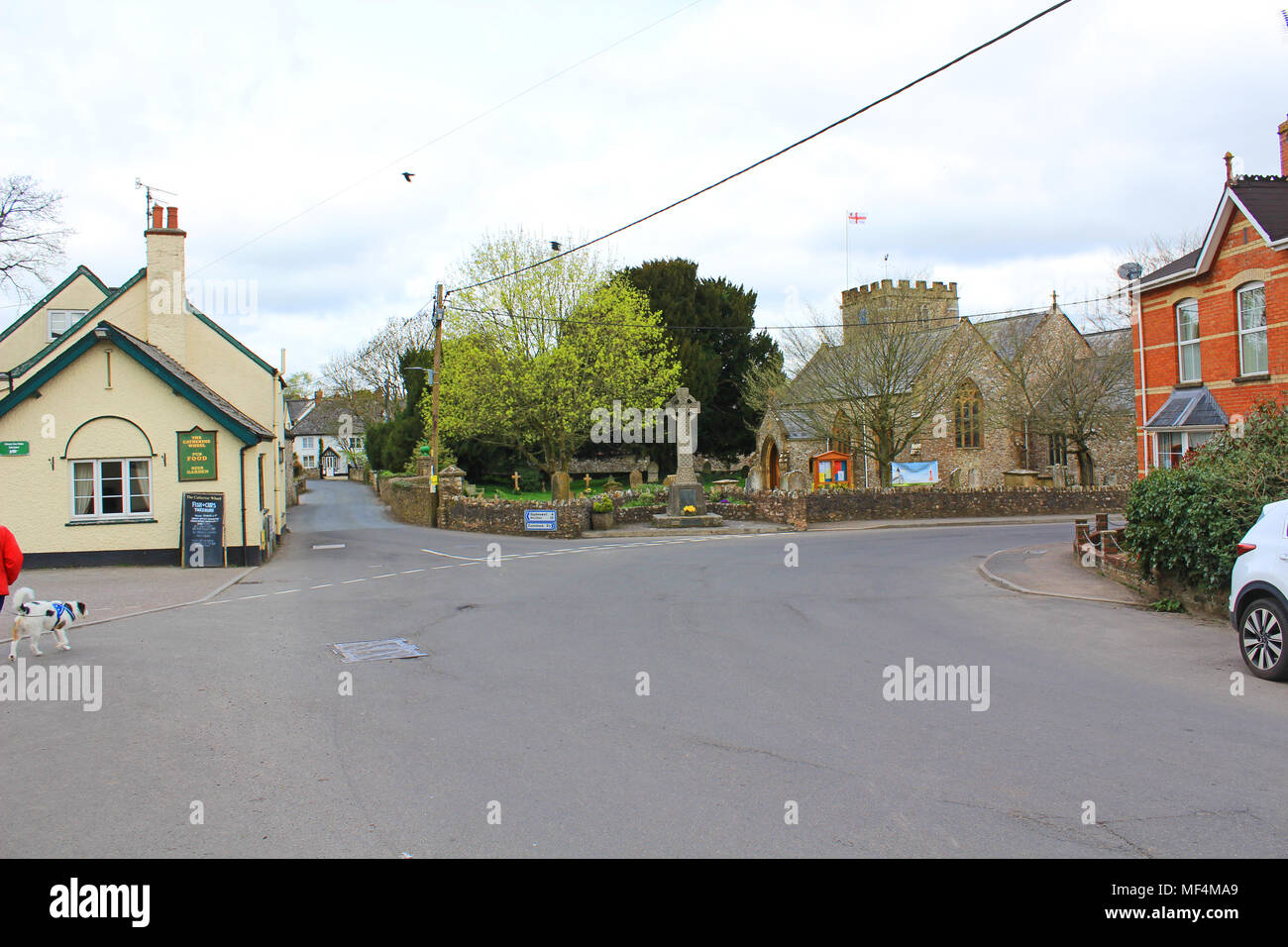 Hemyock village in Devon.is a small town, in an Area of Outstanding ...
