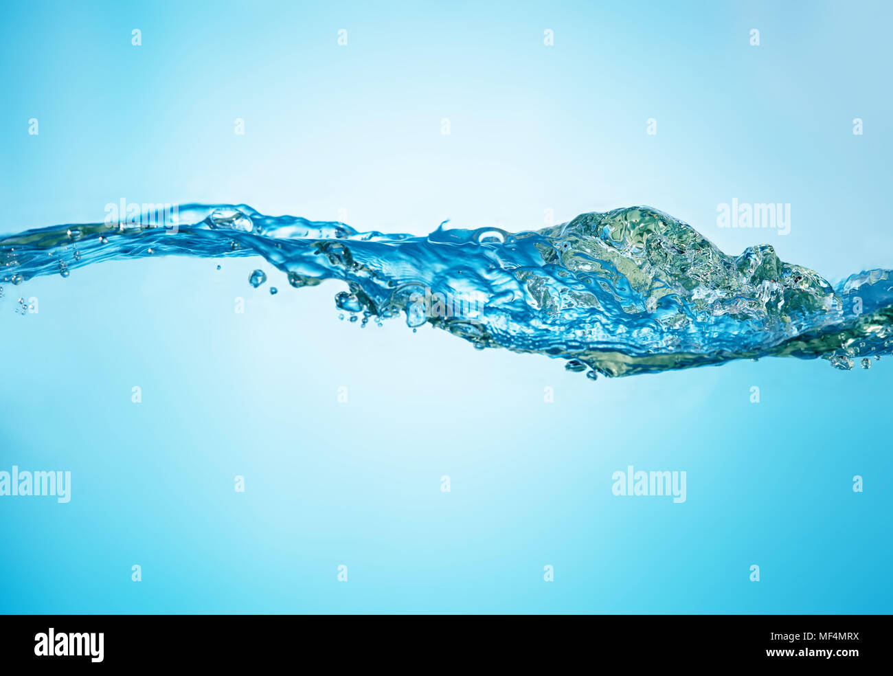 Close-up picture of abstract water wave with bubbles Stock Photo - Alamy