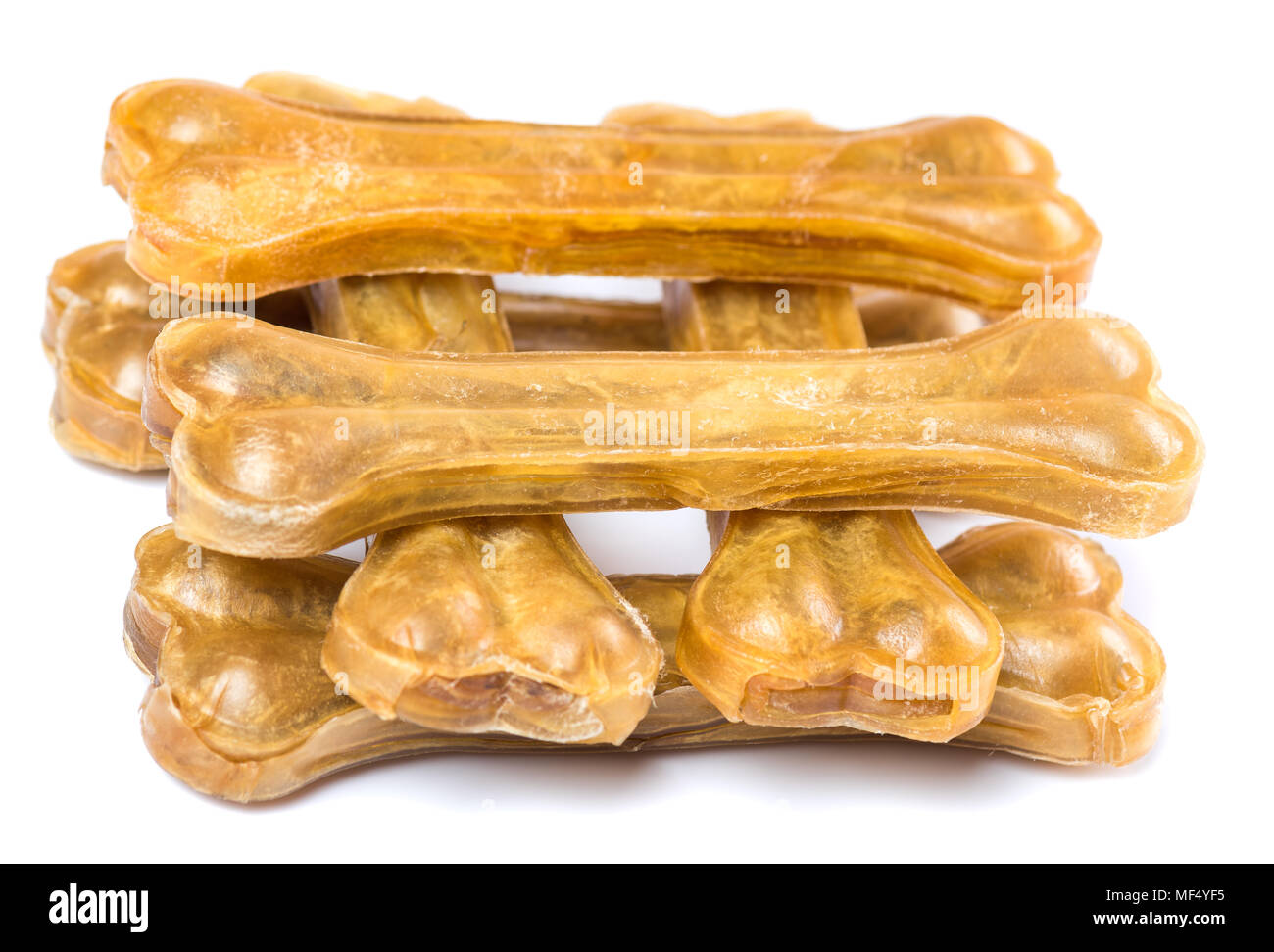 Dog bone food on white Stock Photo - Alamy