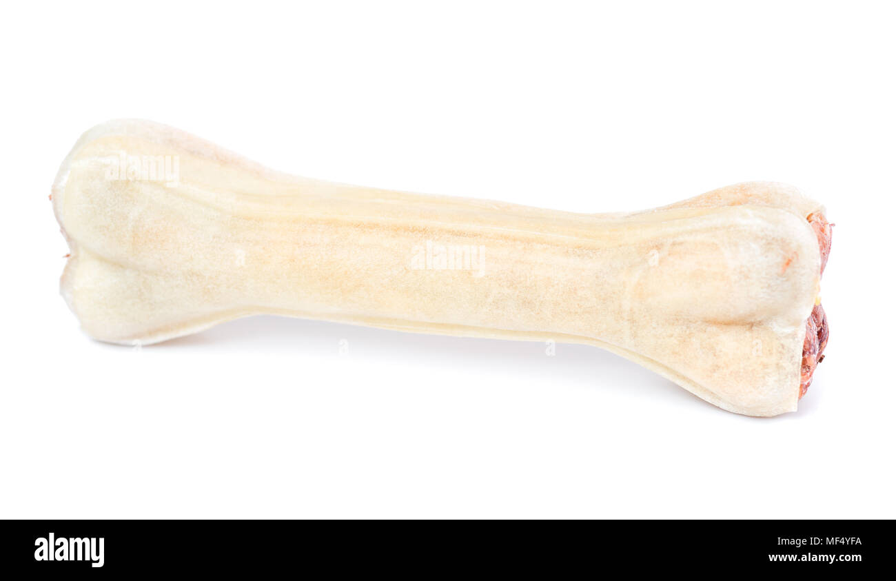 Dog bone food on white Stock Photo - Alamy