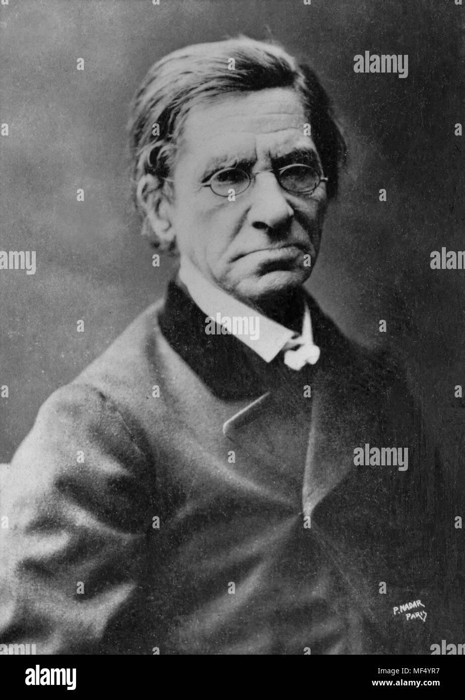 Portrait of Emile Littre ( 1801 - 1881 ) French writer - photography by ...