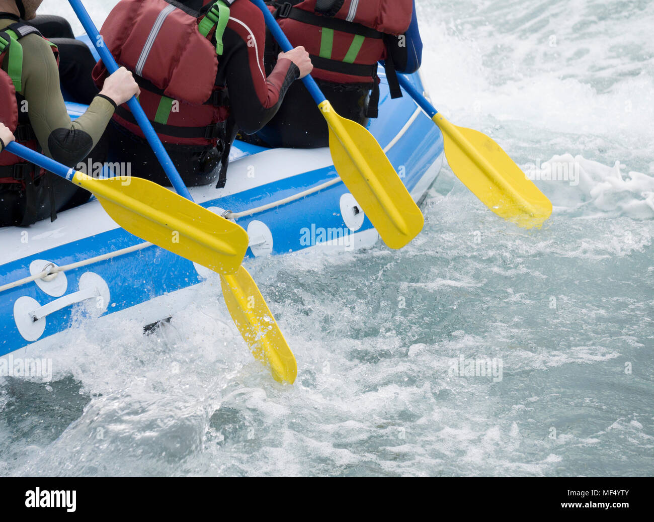 Close up rafting team hi-res stock photography and images - Alamy