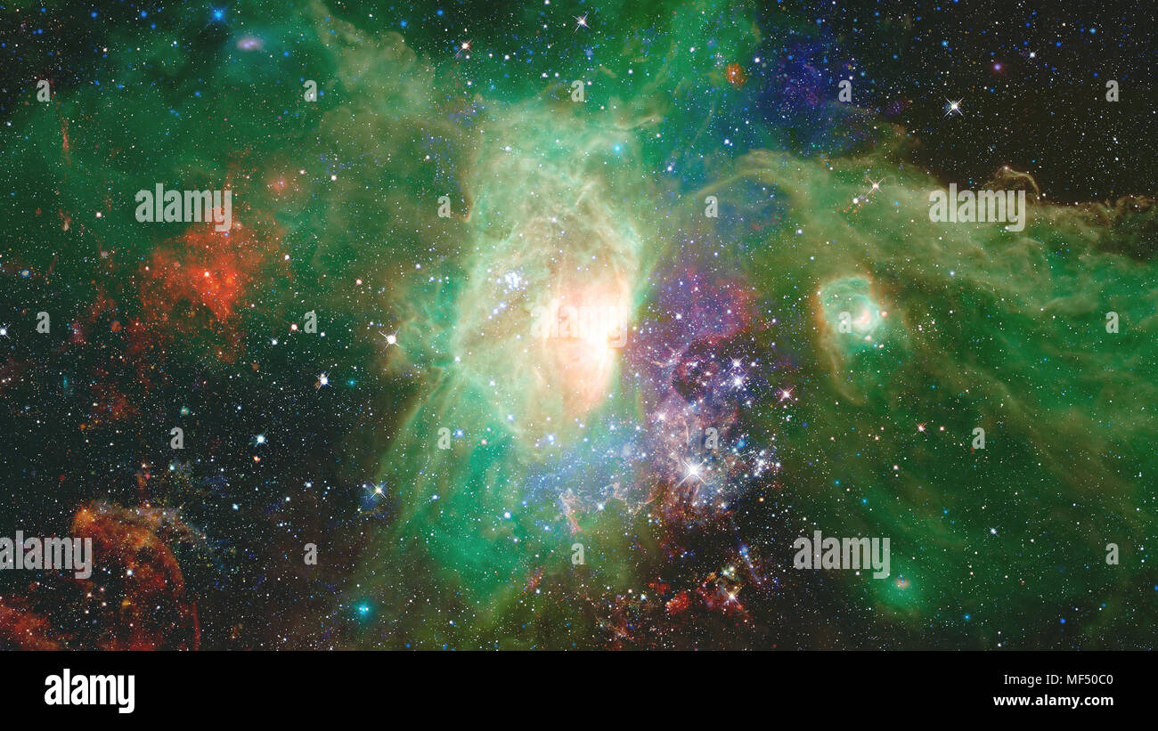 Colorful space nebula. Elements of this image furnished by NASA Stock ...