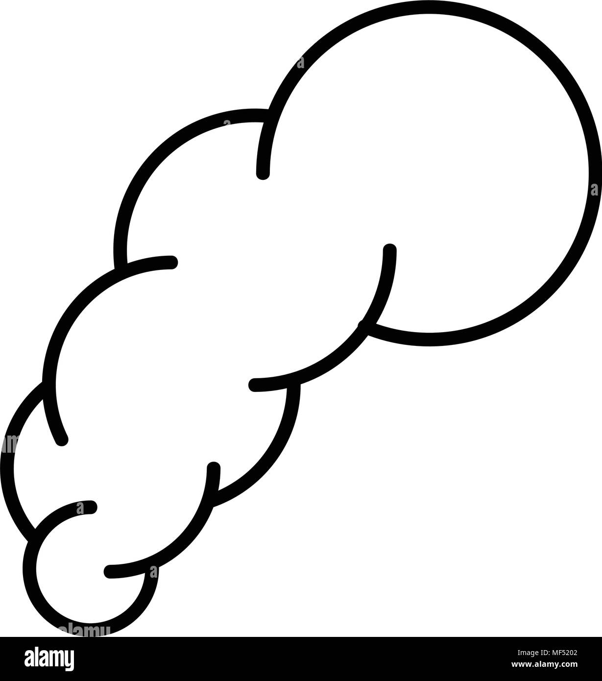 Cloud of smoke icon, vector icon, isolated on white background Stock ...