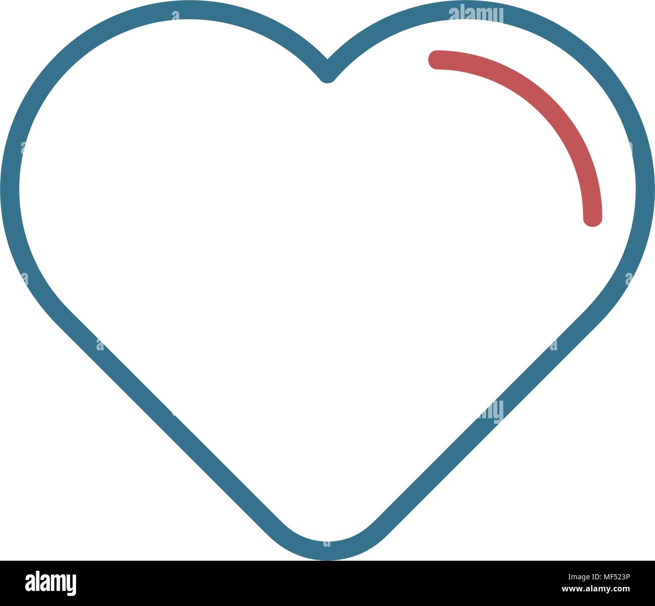 Heart outline icon, vector icon, isolated on white background Stock ...