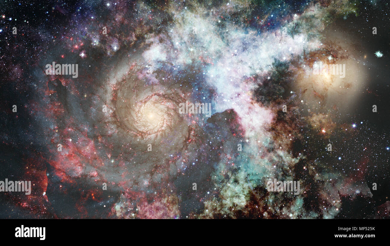 Colorful starry night sky. Outer space. Elements of this image ...