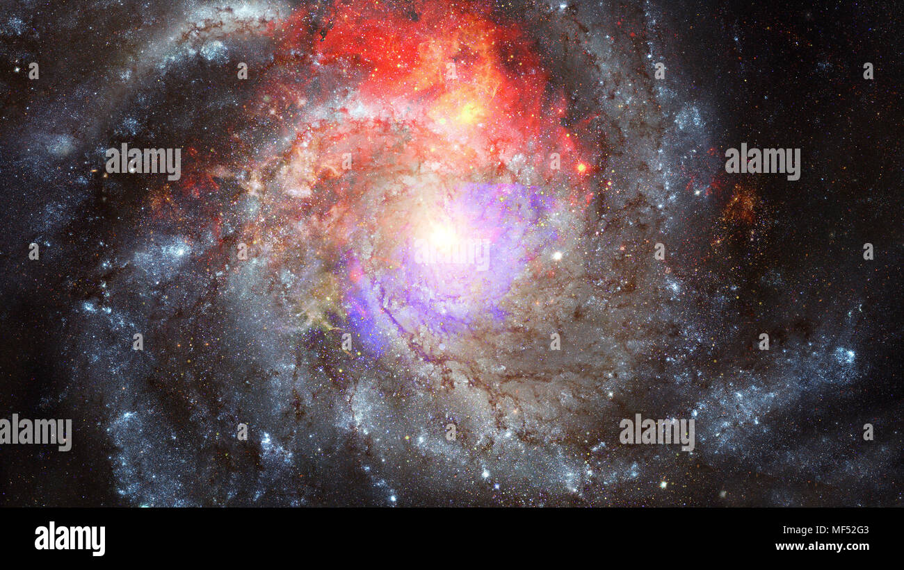 Nebula and galaxy in space. Elements of this image furnished by NASA ...