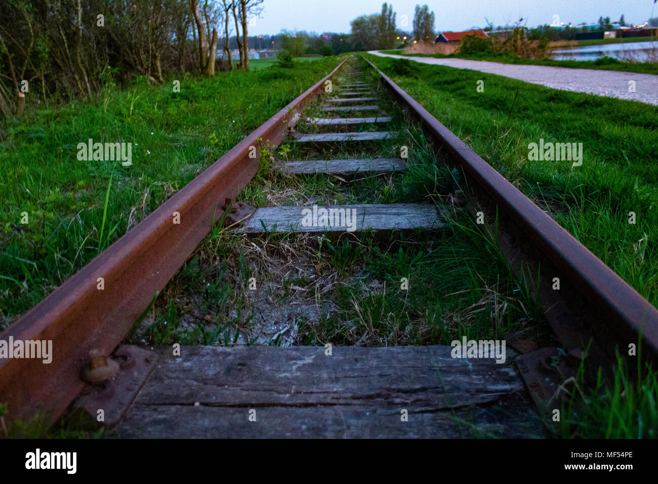 Old train tracks hi-res stock photography and images - Alamy