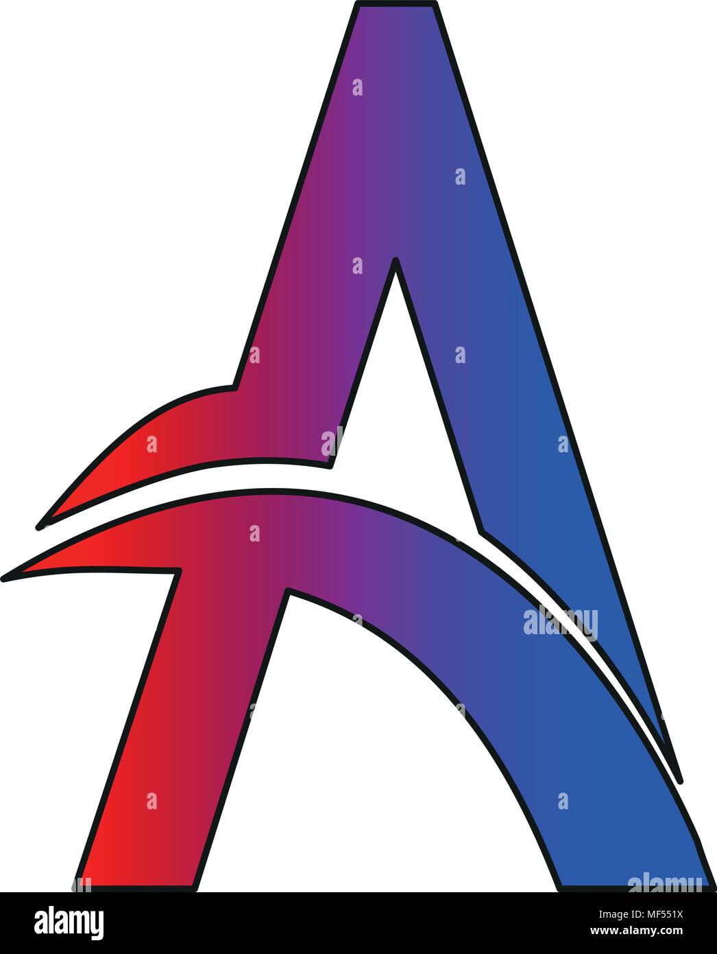 Logo for letter A - vector Stock Vector Image & Art - Alamy