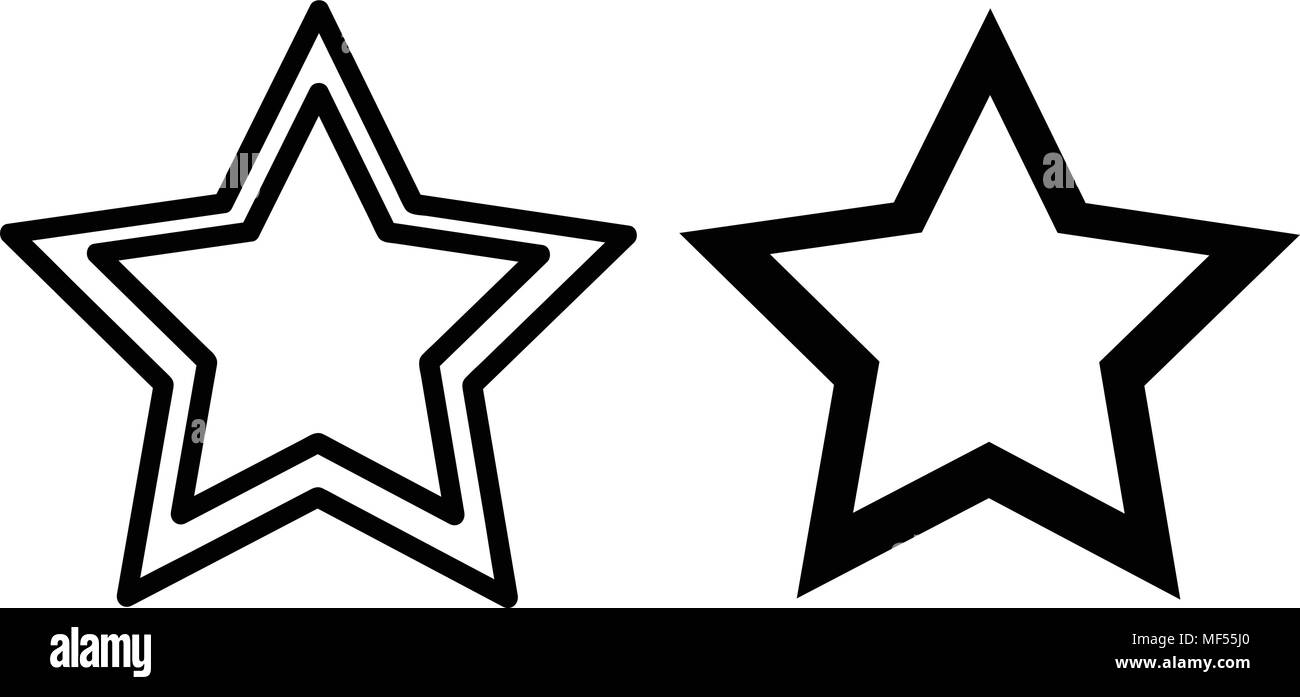 Star icon set, isolated on white background Stock Vector Image & Art ...