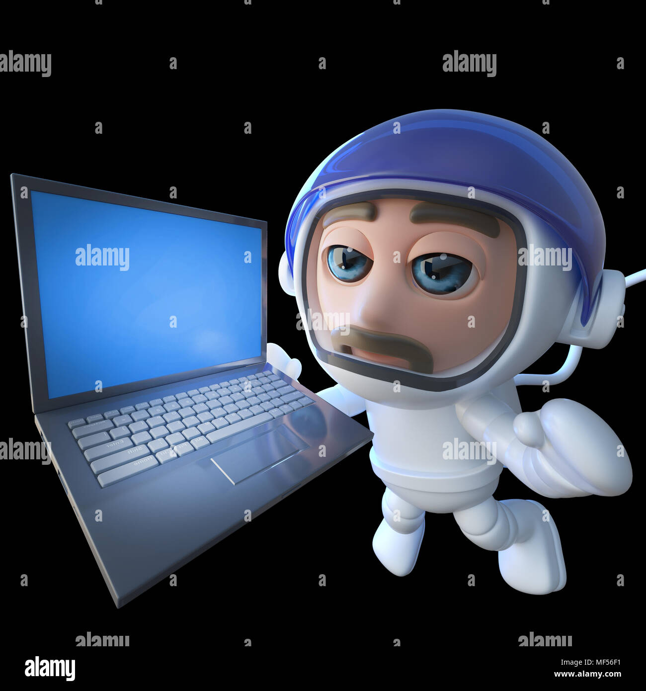 Astronaut in spacesuit funny character hi-res stock photography and ...