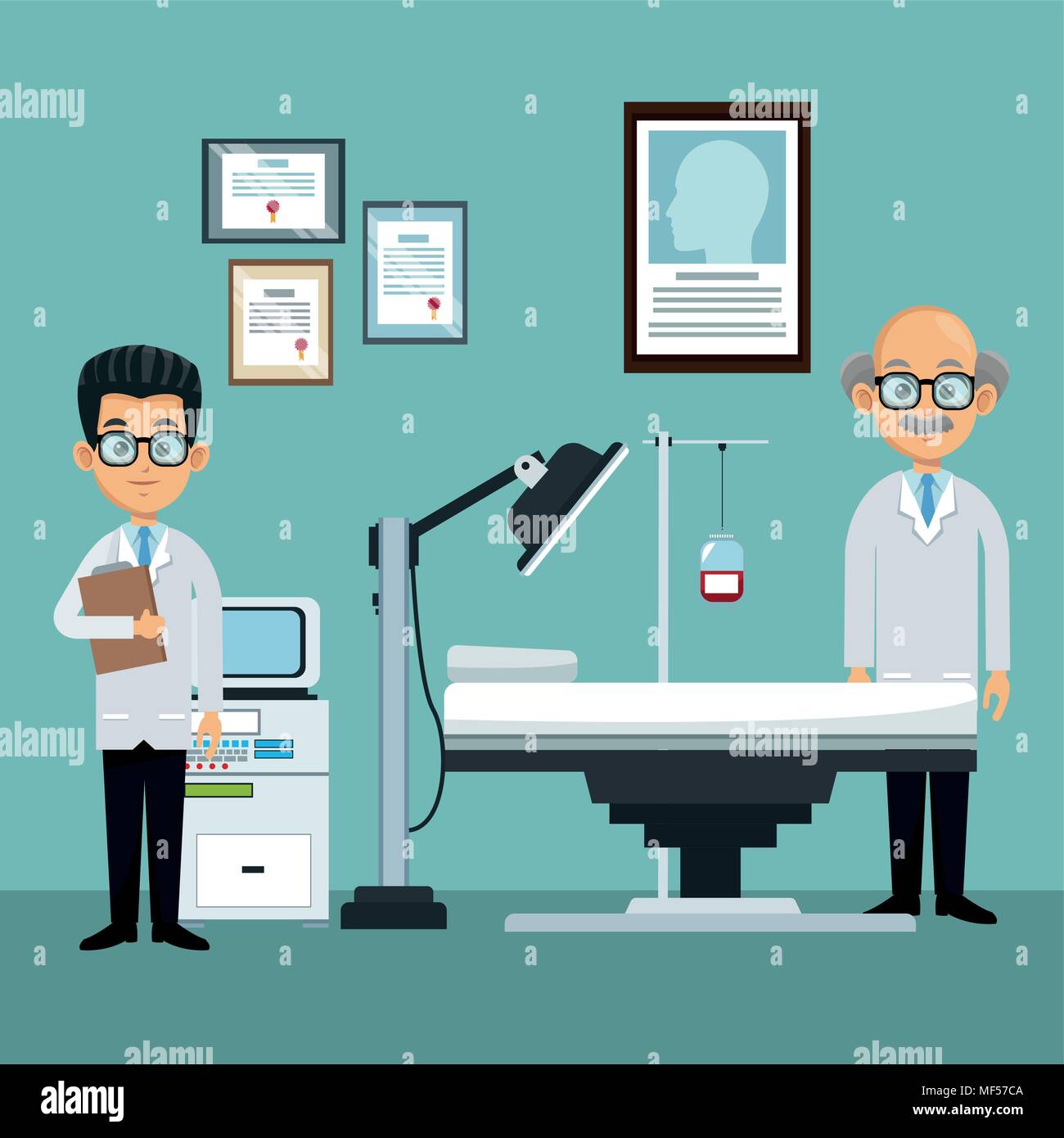 Medical teamwork at office Stock Vector Image & Art - Alamy