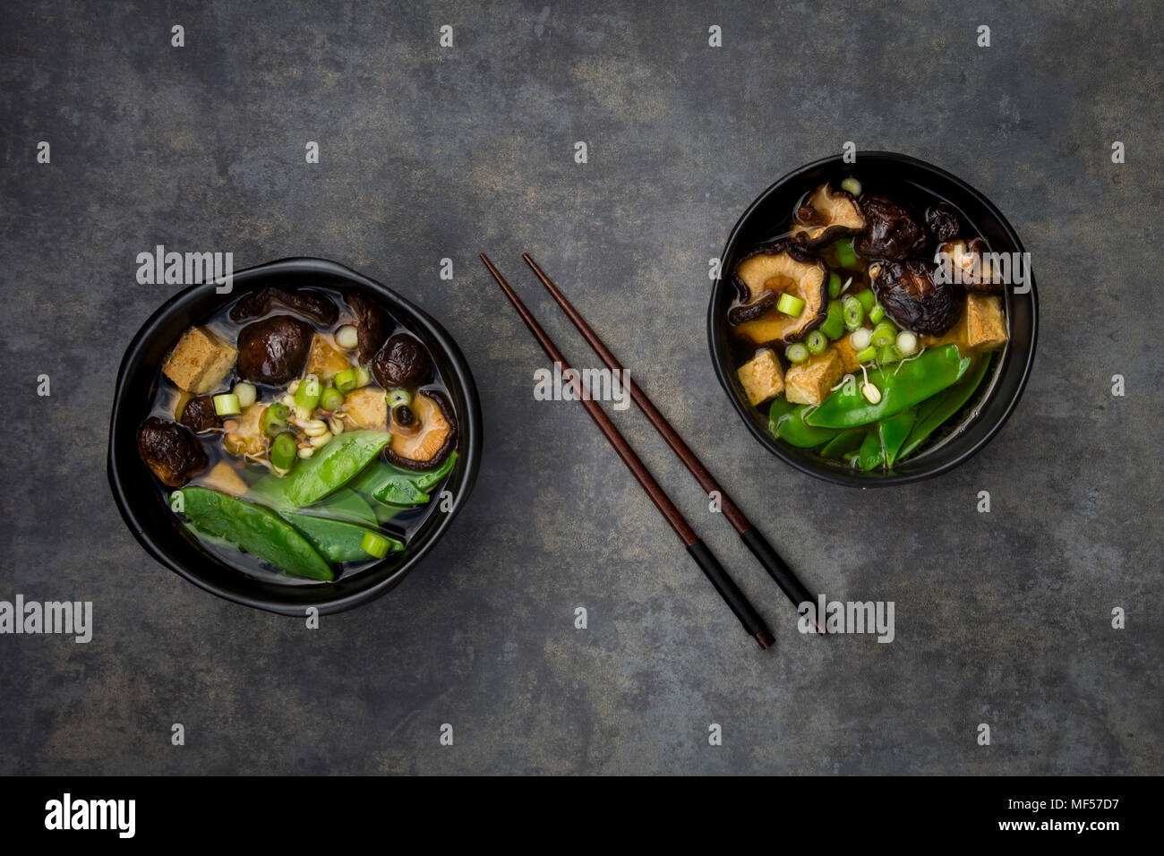 Japanese miso soup sugar peas hi-res stock photography and images - Alamy