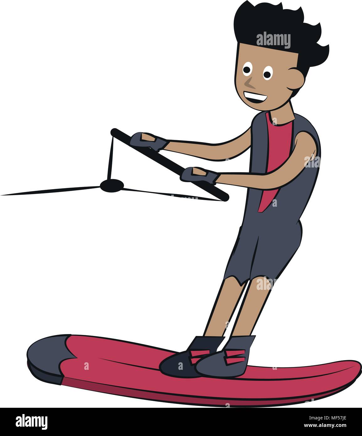 Wakeboarding Stock Vector Images - Alamy