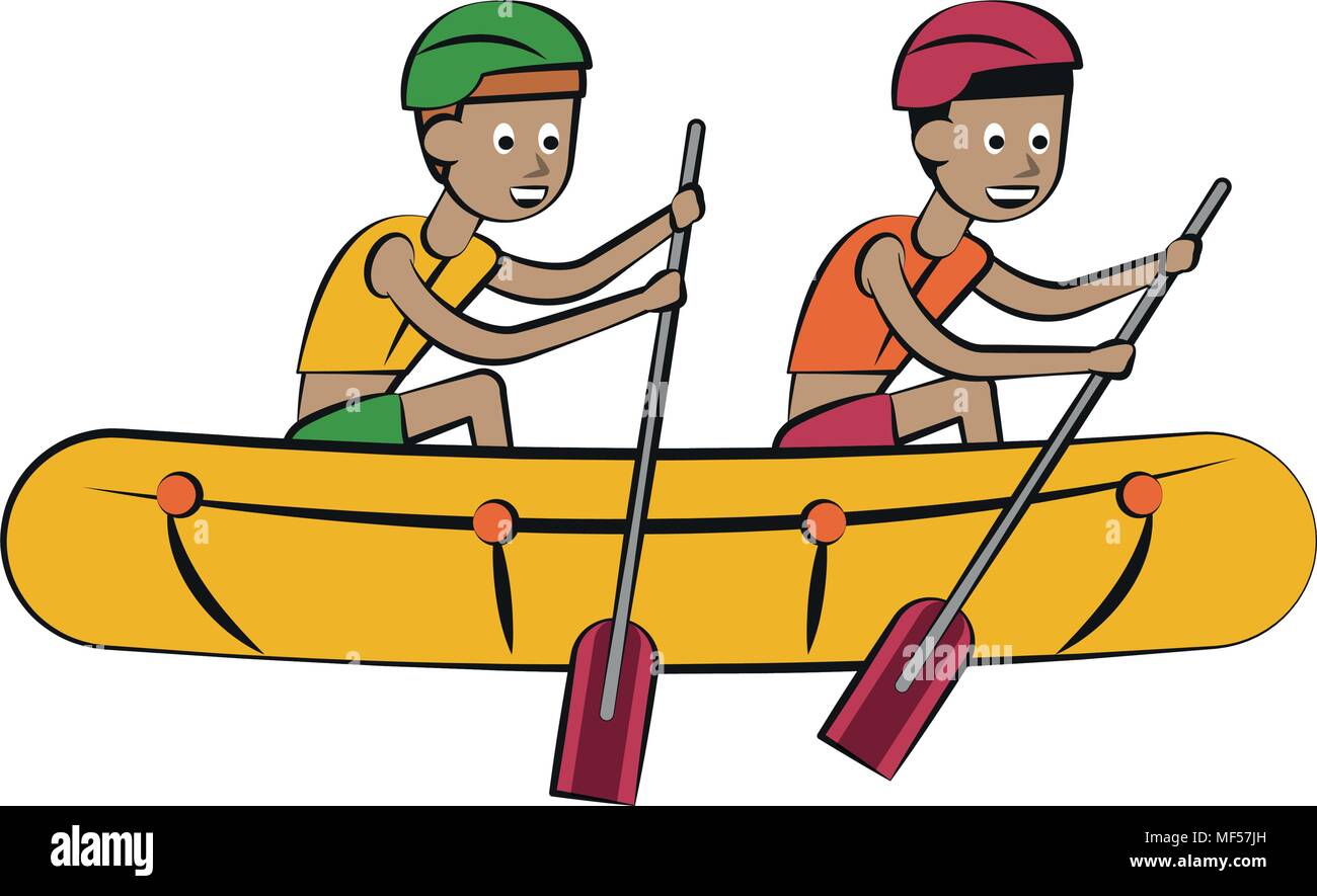 Man kayak holiday Stock Vector Images - Alamy