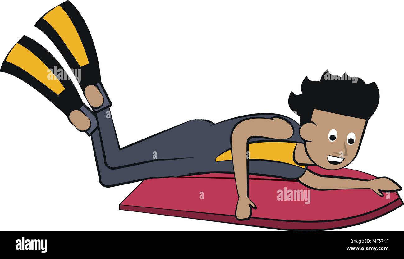 Young people diving Stock Vector Images - Alamy