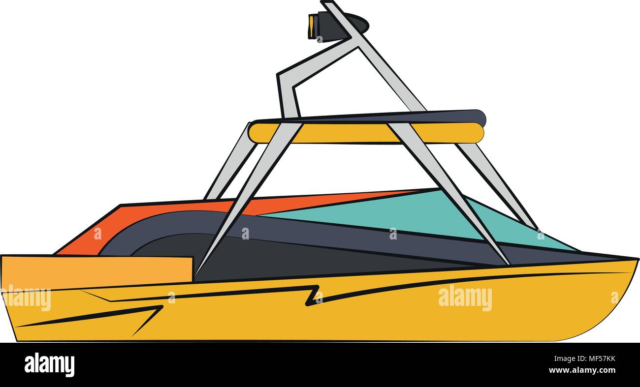 Racing sport boat Stock Vector Image & Art - Alamy