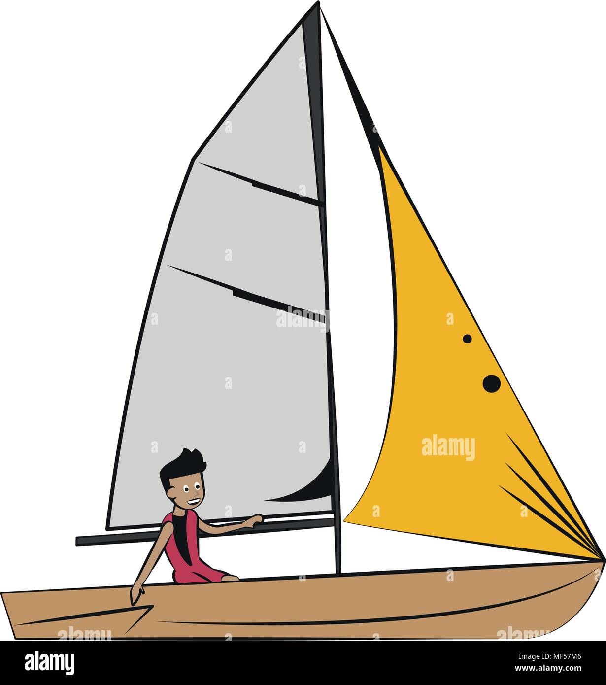 Sailing Water sport Stock Vector Image & Art - Alamy