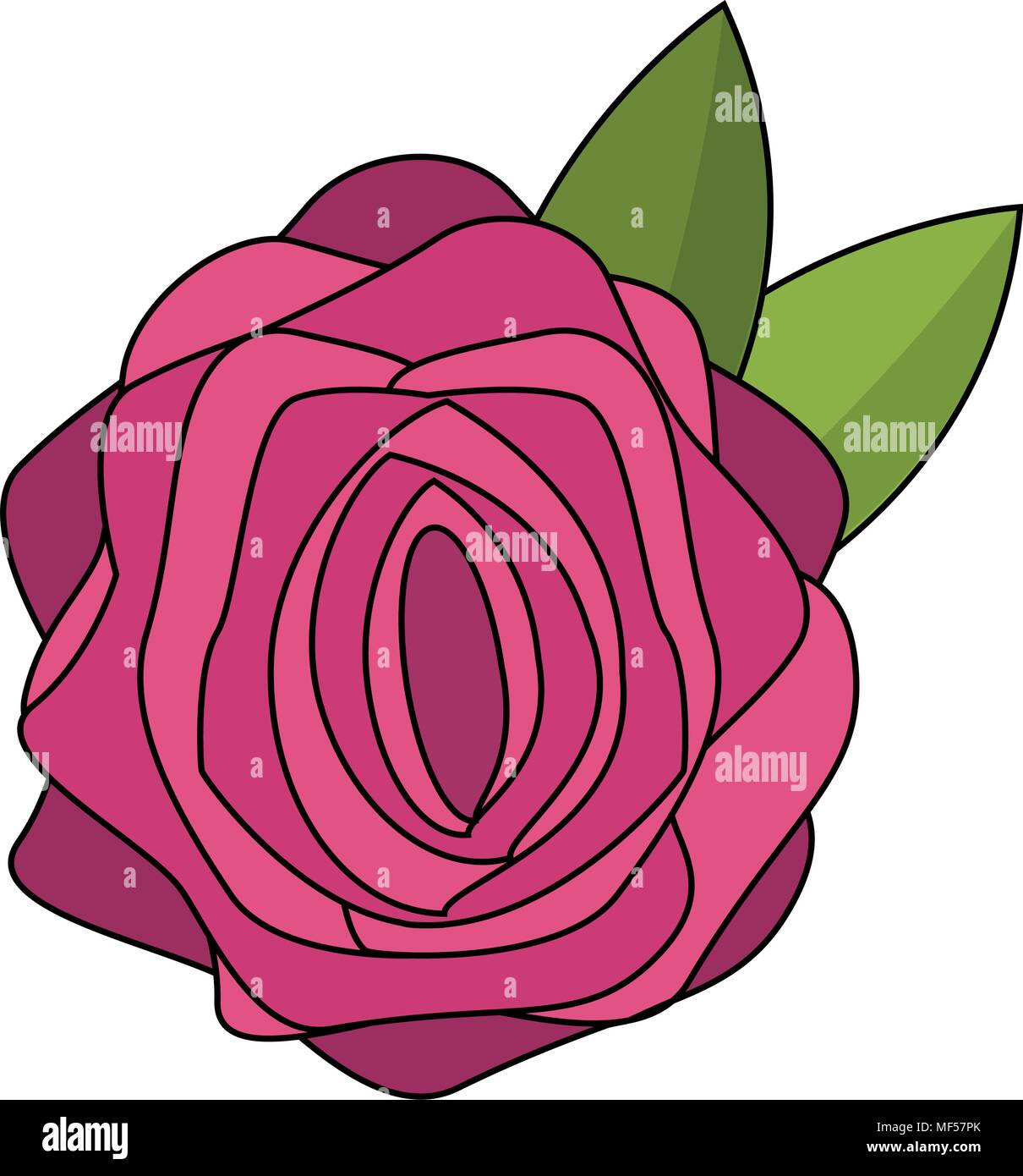 Beautiful flower symbol Stock Vector Image & Art - Alamy
