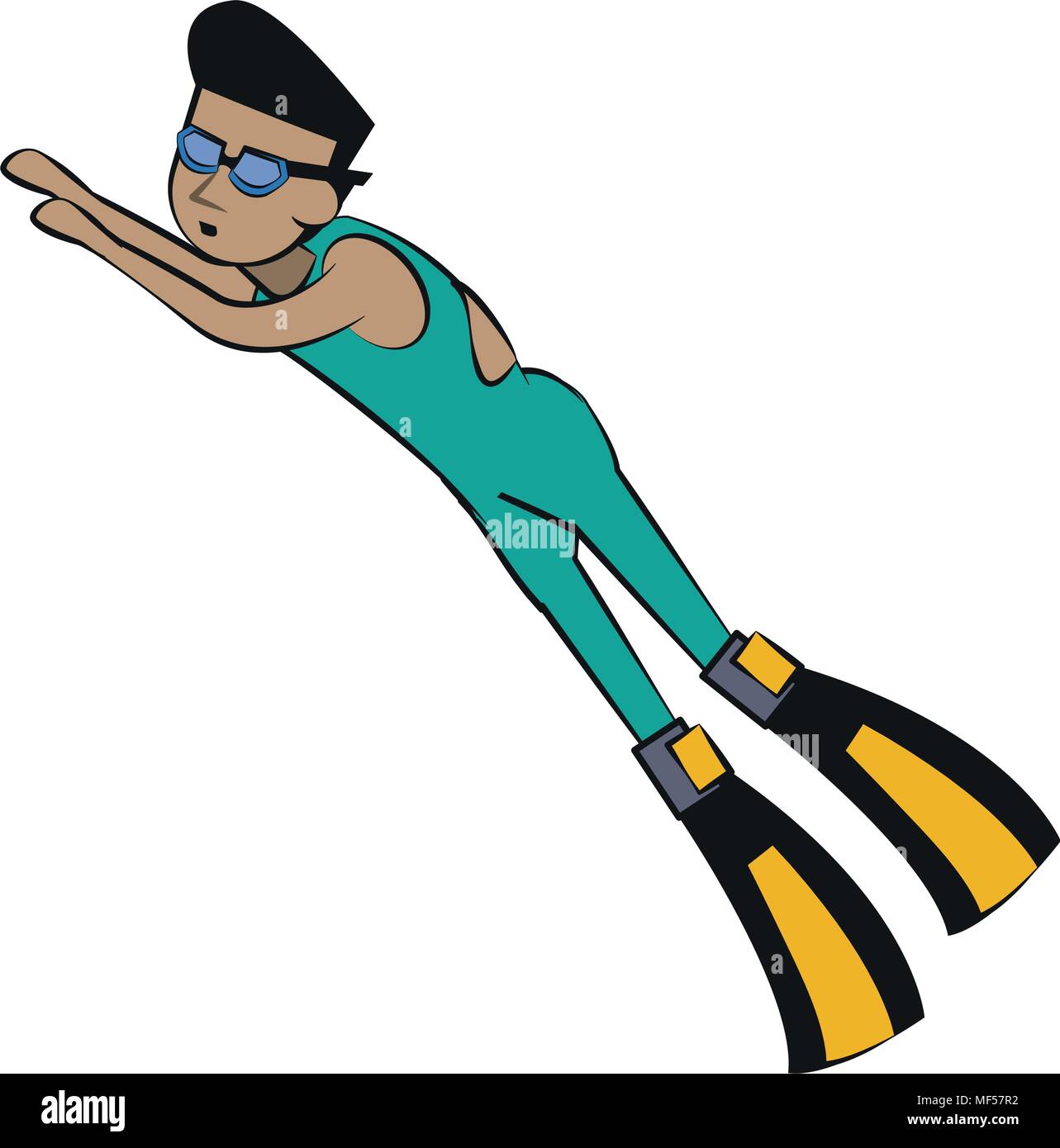 Freediving Water sport Stock Vector Image & Art - Alamy