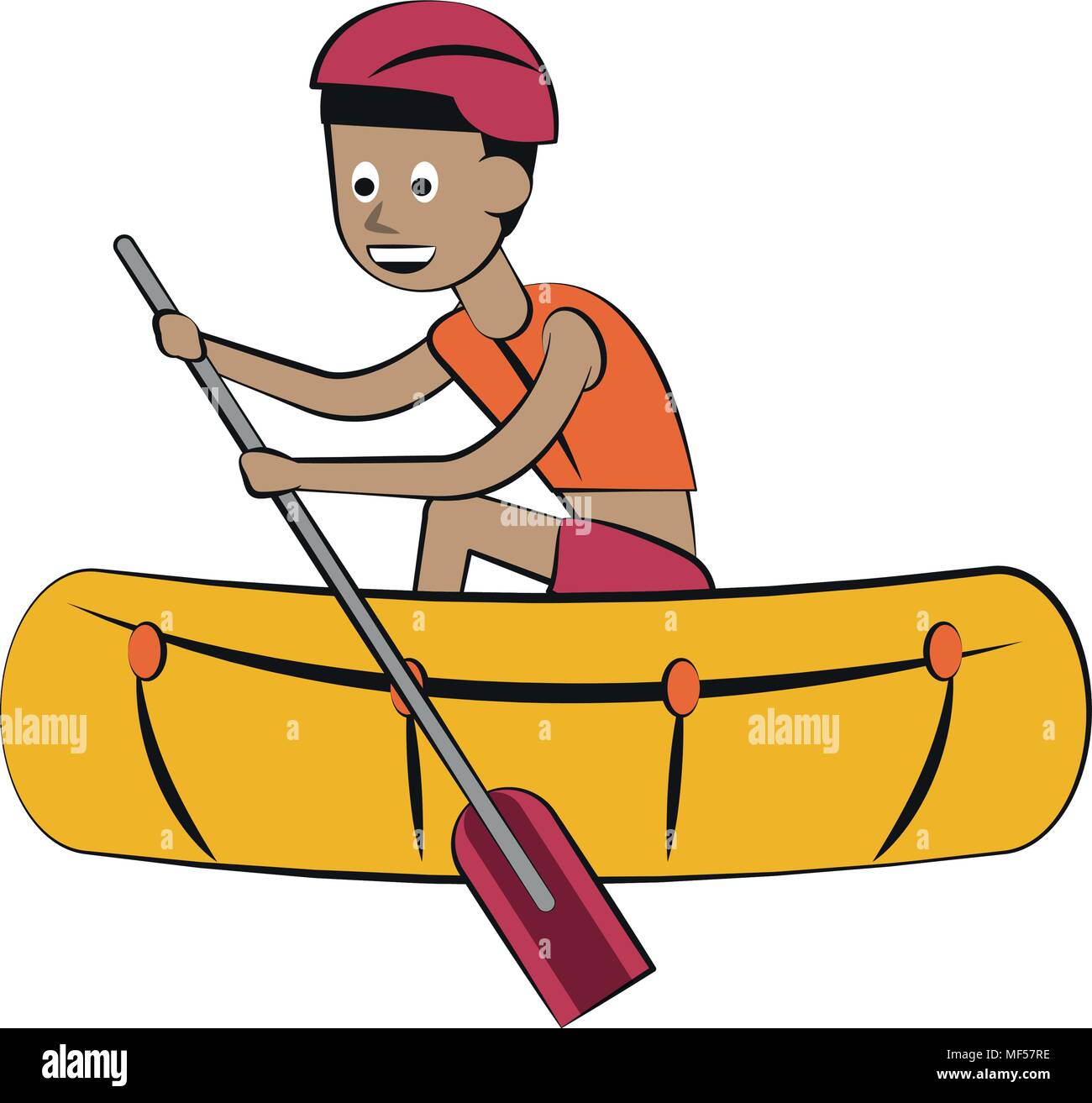 Canoeing Stock Vector Images - Alamy