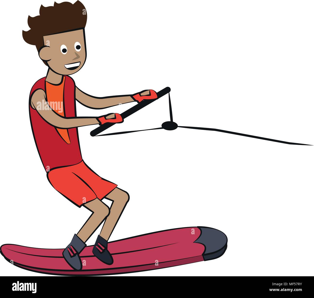 Wakeboarding Stock Vector Images - Alamy